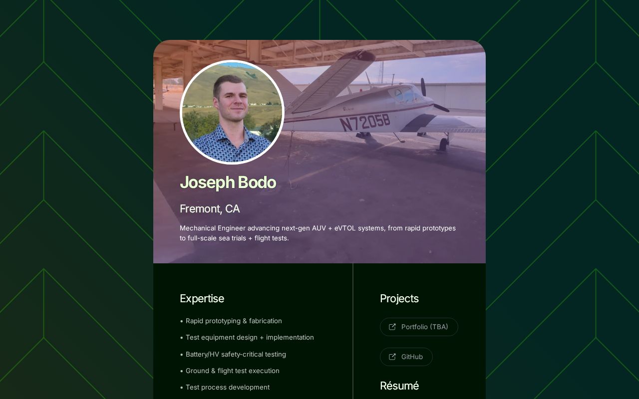 Joseph Bodo Card